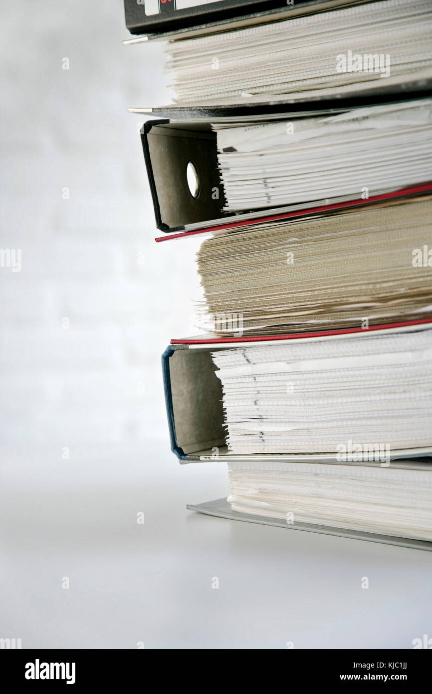 Binders stack nobody hi-res stock photography and images - Alamy