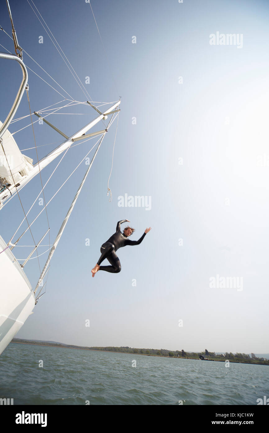 Man falling off boat High Resolution Stock Photography and Images - Alamy