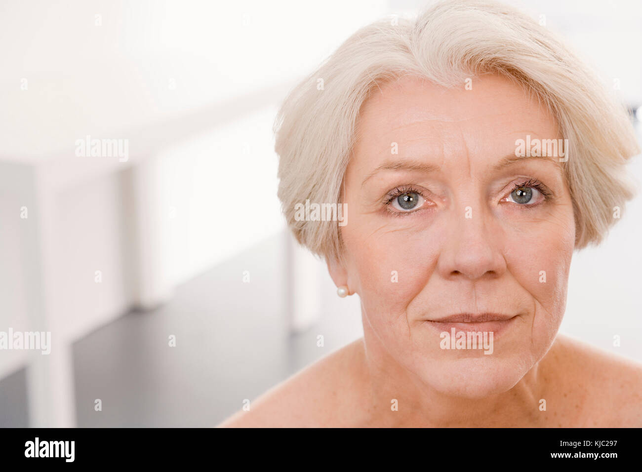 Close-Up Portrait of Mature Woman Stock Photo - Alamy Close-Up Portrait of Mature Woman Stock Photo - Alamy