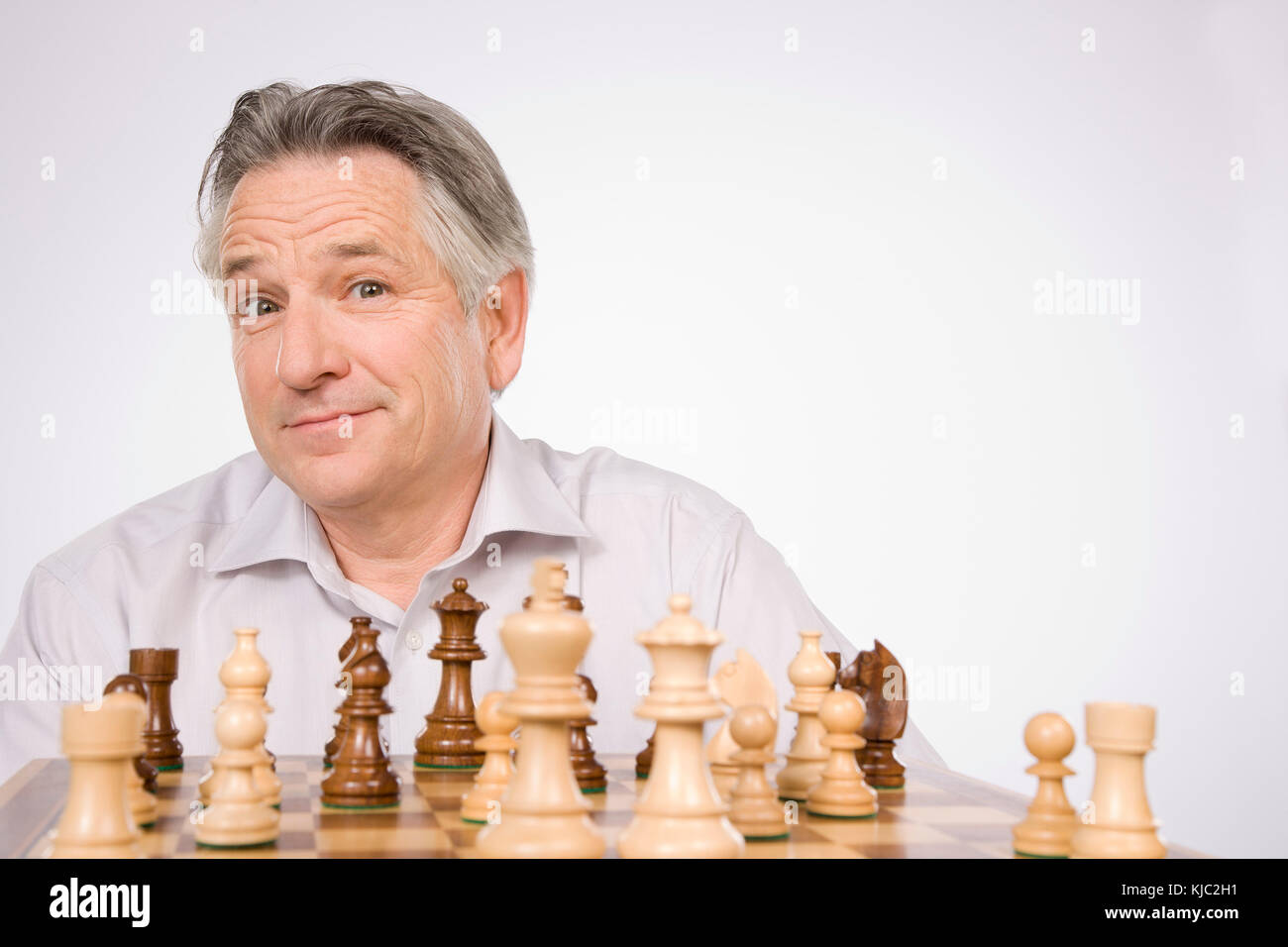 Man Playing Chess Stock Photo - Alamy