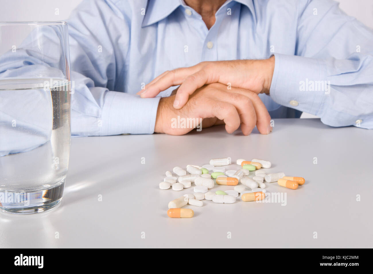 Man with Medication Stock Photo - Alamy