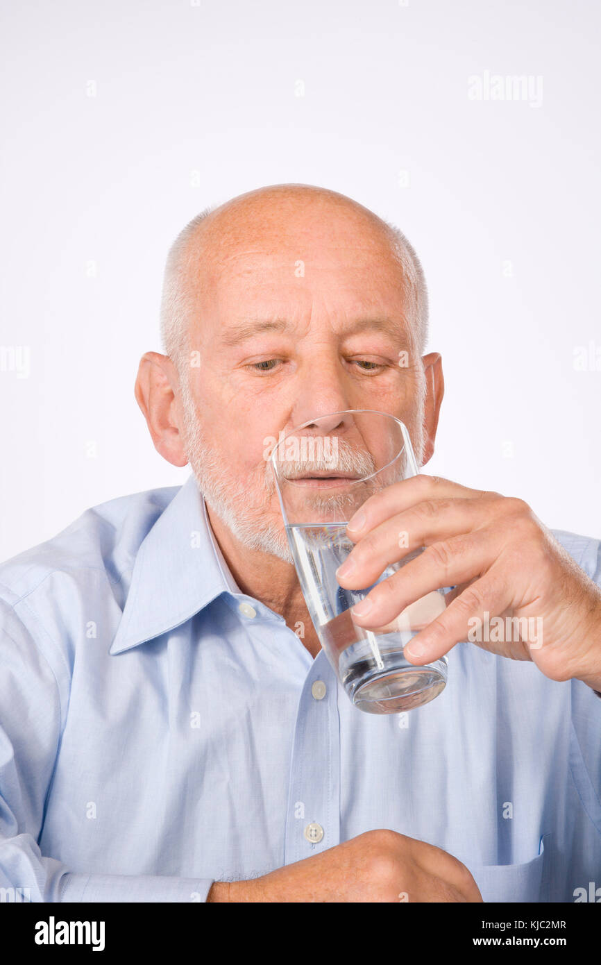 Man Drinking Water Stock Photo - Alamy