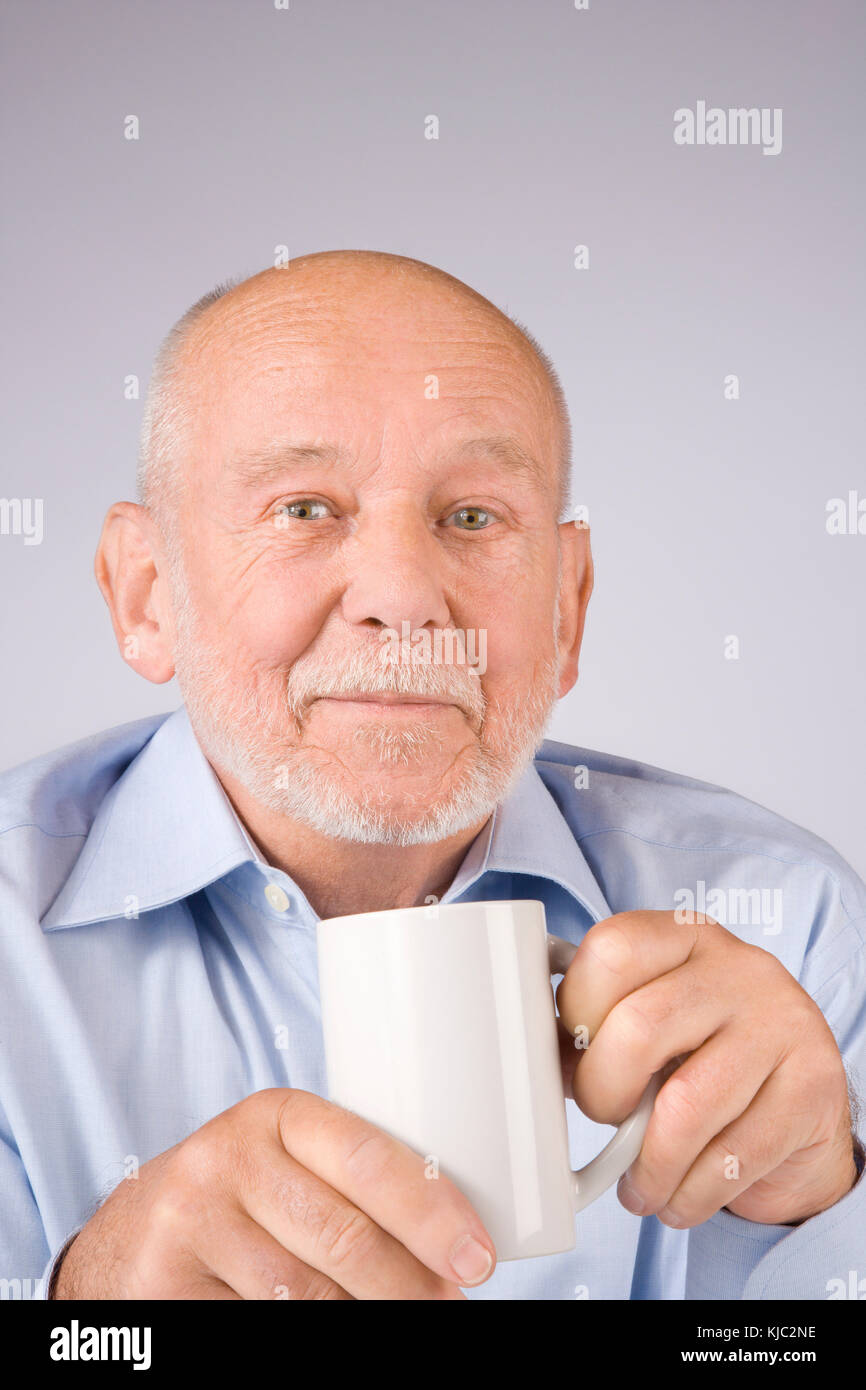 Man Drinking Coffee Stock Photo - Alamy