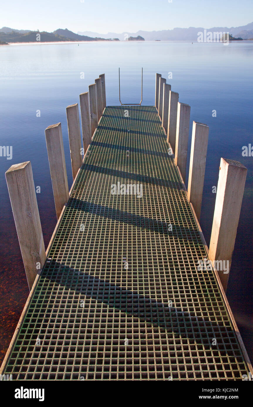 Jetty on Lake Pedder Stock Photo - Alamy