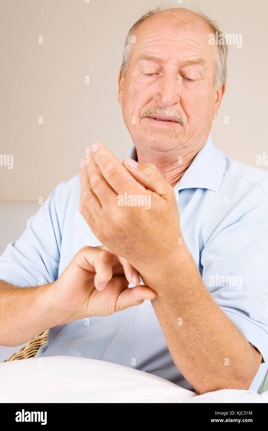 Man Checking Pulse Stock Photo - Alamy