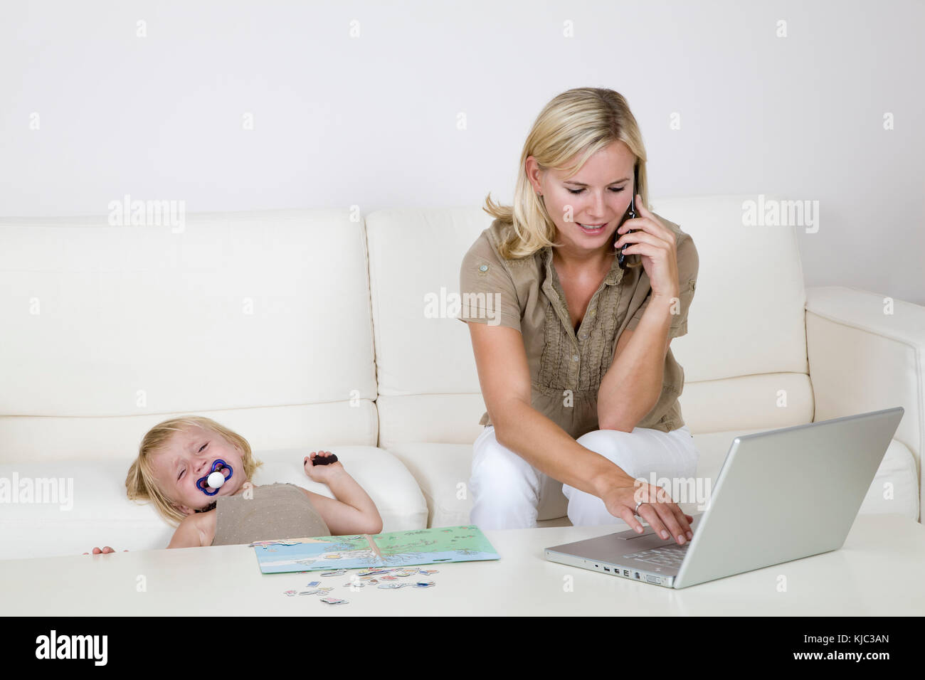 Child tantrum parent working hi-res stock photography and images - Alamy