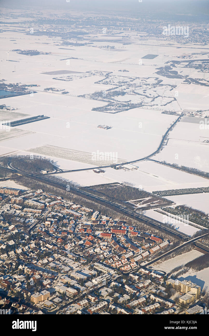 Aerial View of North Rhine-Westphalia, Germany Stock Photo - Alamy