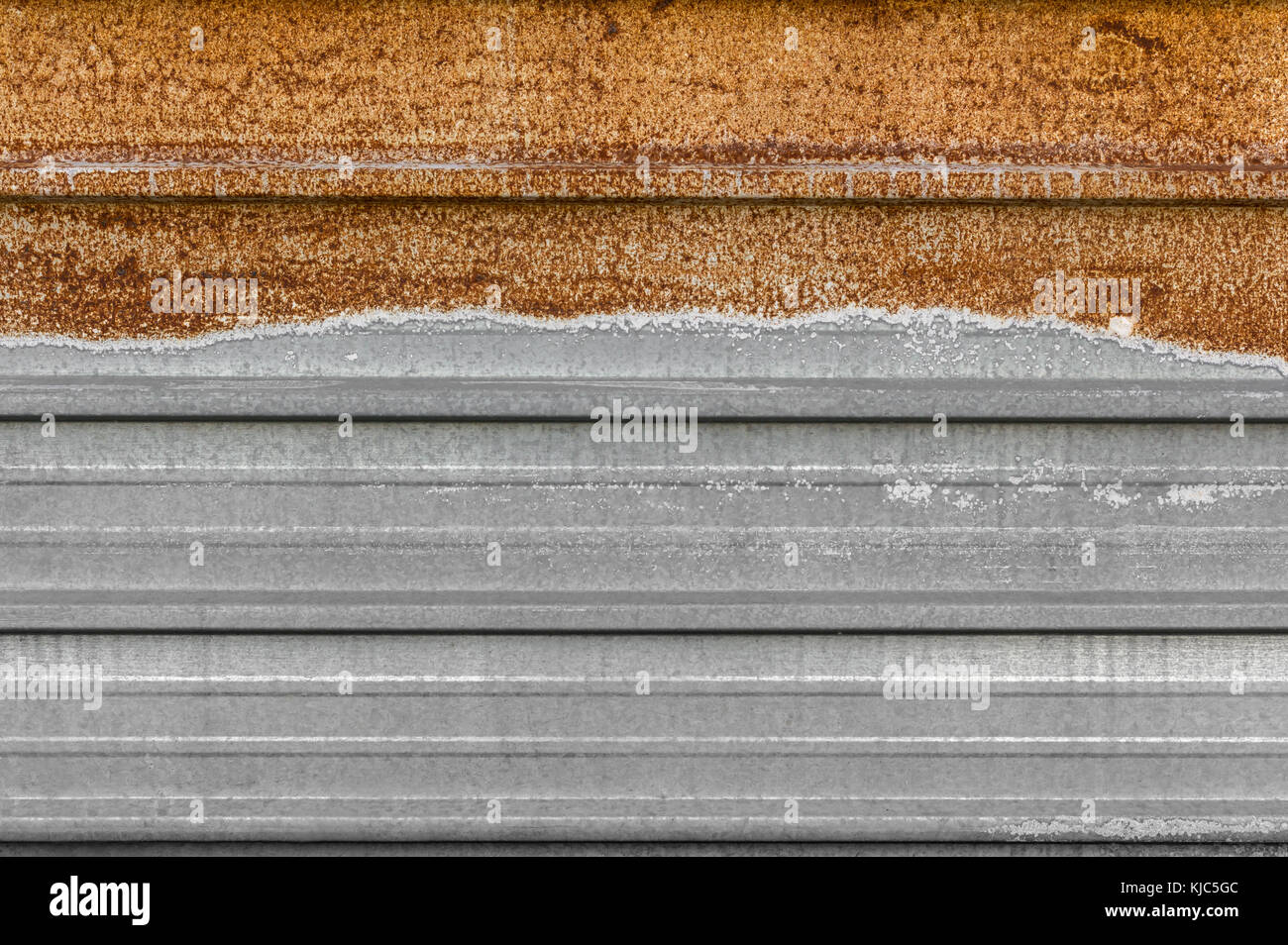 Rusted galvanized iron wall Stock Photo - Alamy