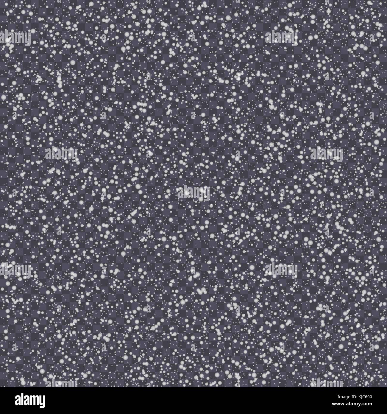 Snow falling night snowflakes isolated Stock Vector Images - Alamy