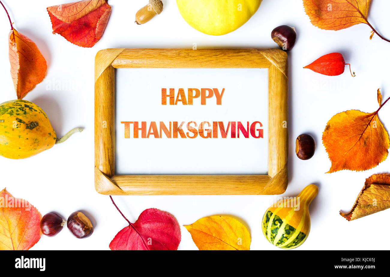 Thanksgiving day background with with a celebration note Stock Photo ...