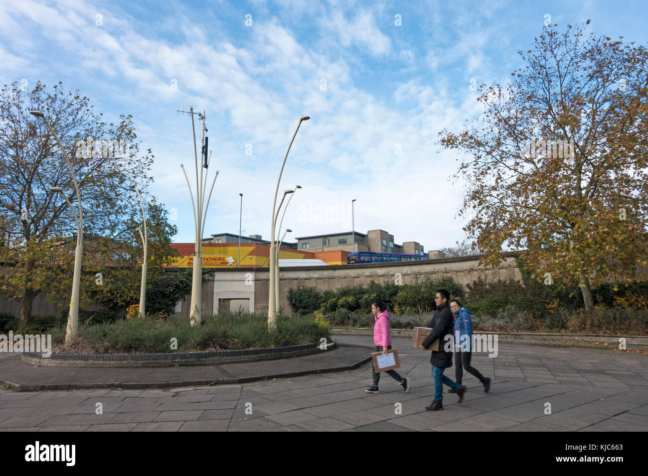 Pedestrian and cycle underpass at major road junction Newmarket road ...