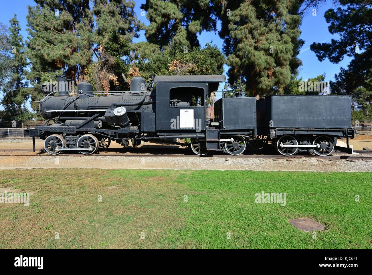 Vintage American steam engines at an Engine shed Stock Photo - Alamy
