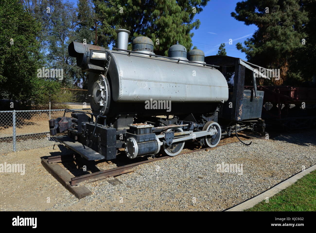Vintage American steam engines at an Engine shed Stock Photo - Alamy