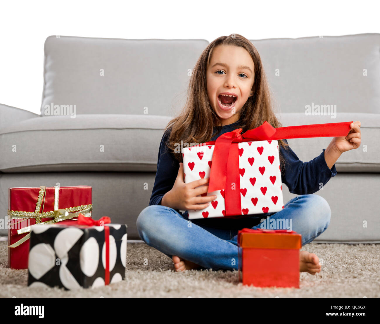 Opening christmas presents hi-res stock photography and images - Alamy