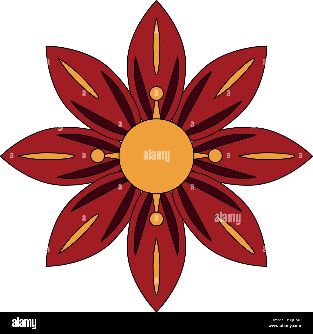 Beautiful flower symbol Stock Vector Image & Art - Alamy
