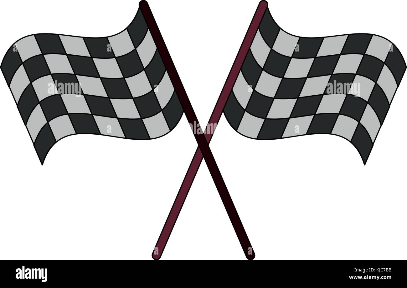 Racing flags symbol Stock Vector Image & Art - Alamy