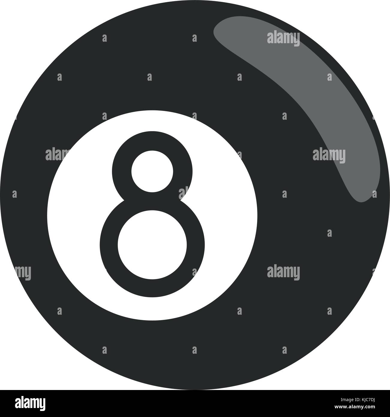 Billiard eight ball Stock Vector Image & Art - Alamy