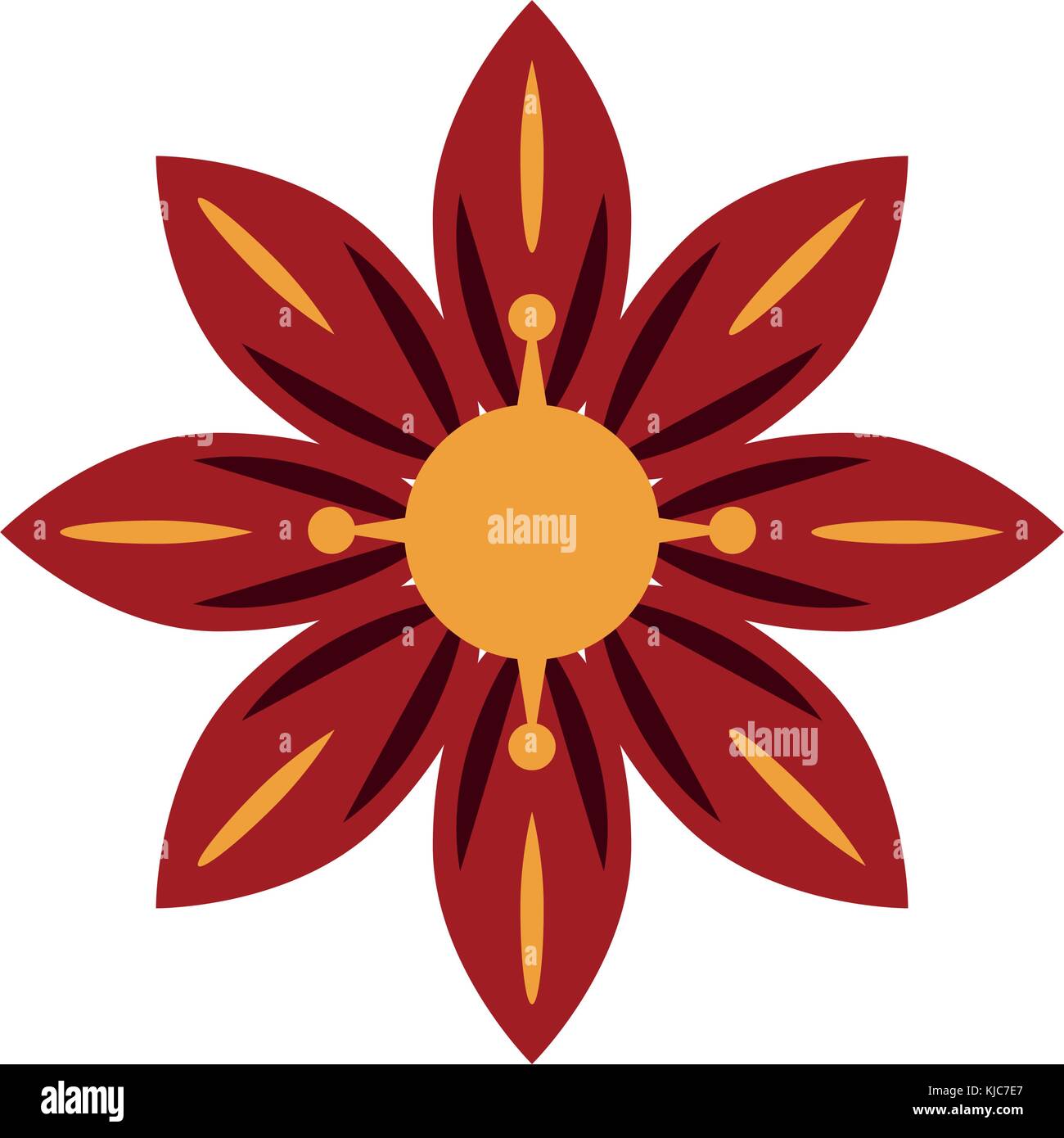 Beautiful flower symbol Stock Vector Image & Art - Alamy