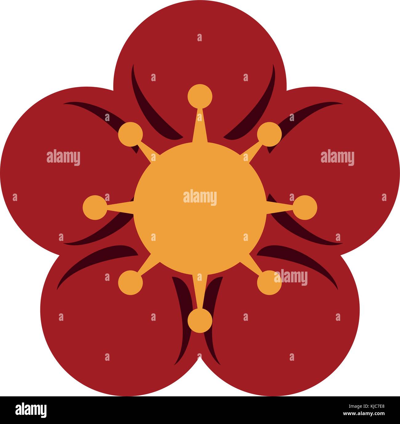 Beautiful flower symbol Stock Vector Image & Art - Alamy