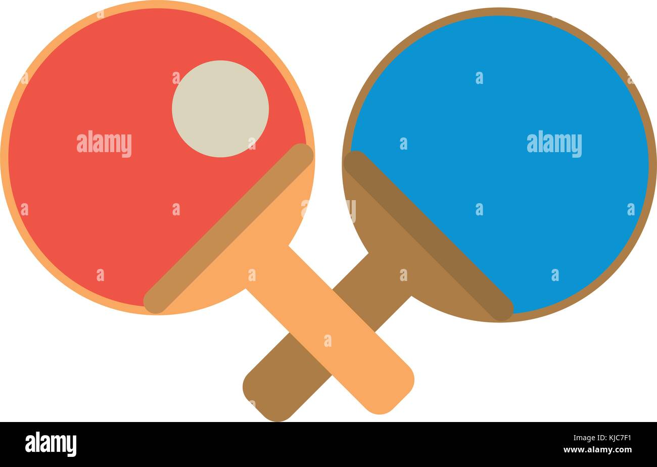 Ping pong rackets and ball Stock Vector Image & Art - Alamy