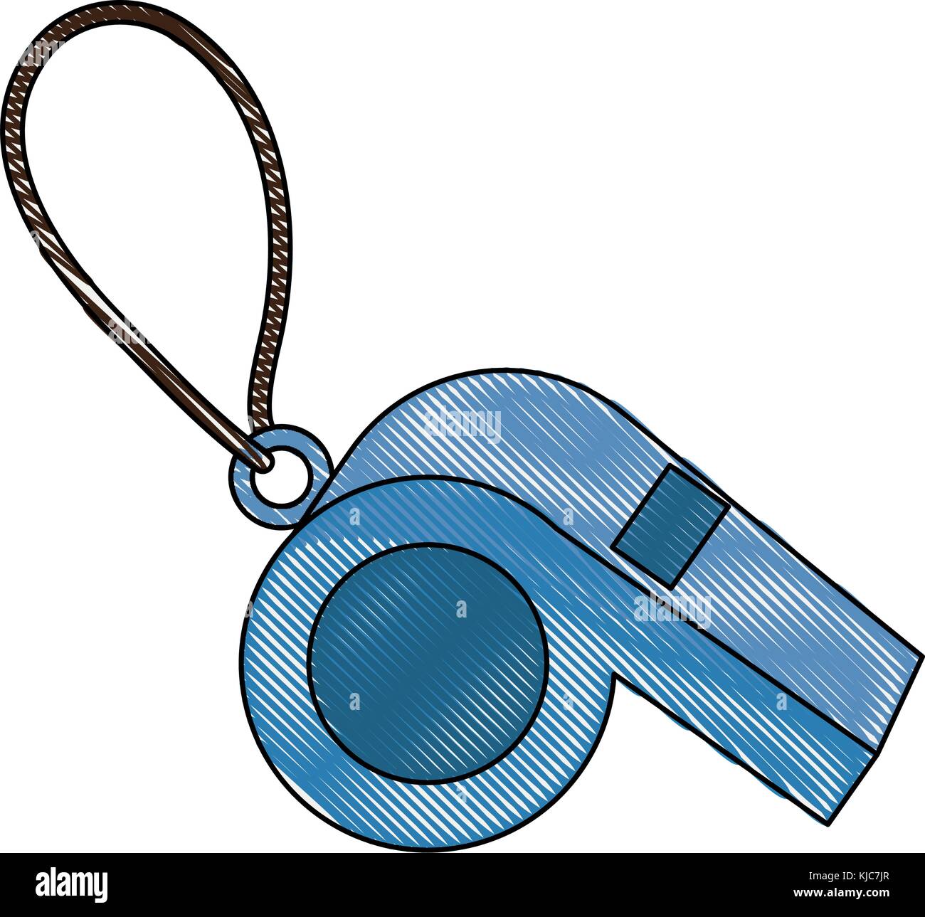 Referee whistle isolated Stock Vector Image & Art - Alamy