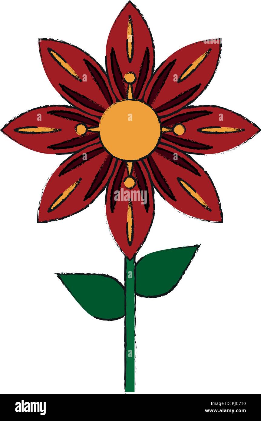 Beautiful flower symbol Stock Vector Image & Art - Alamy