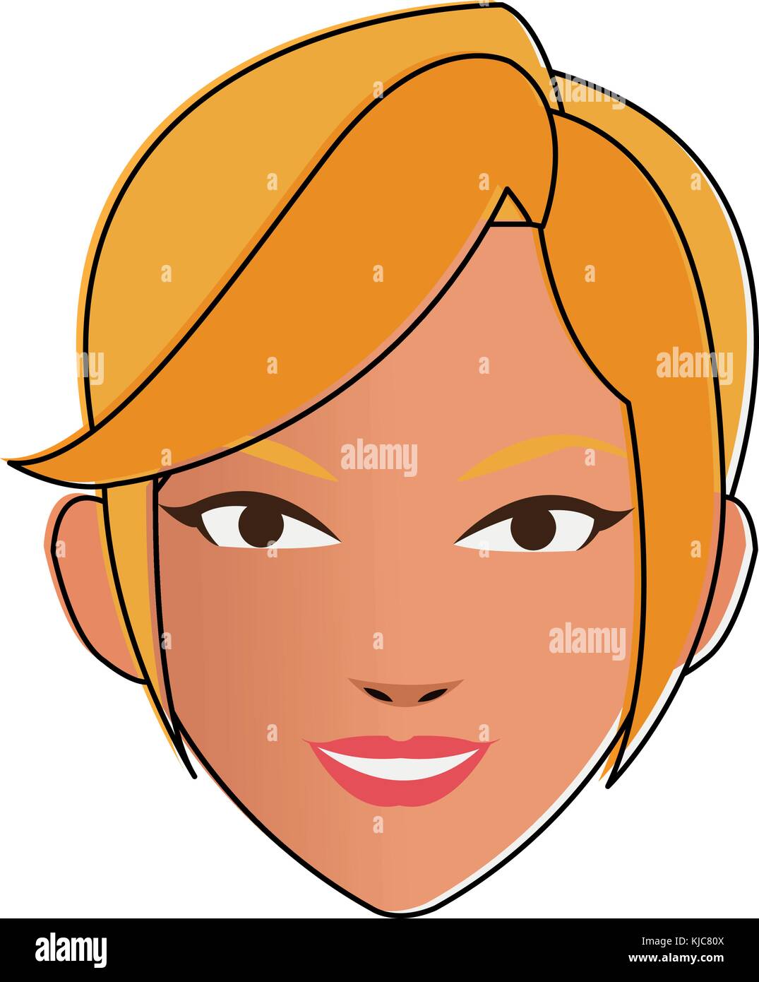 Woman face cartoon Stock Vector Image & Art - Alamy