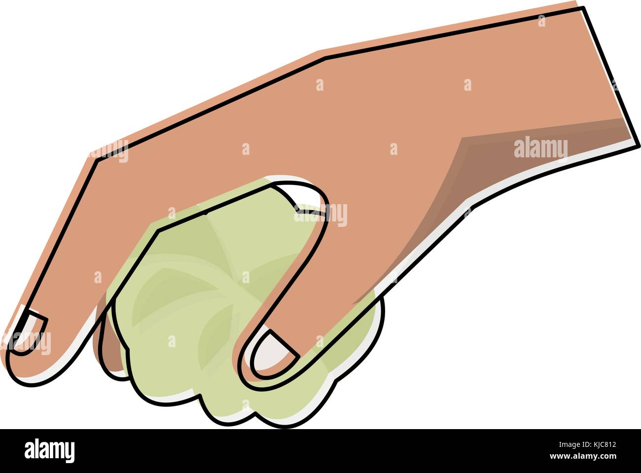 Hand with cotton Stock Vector Image & Art - Alamy