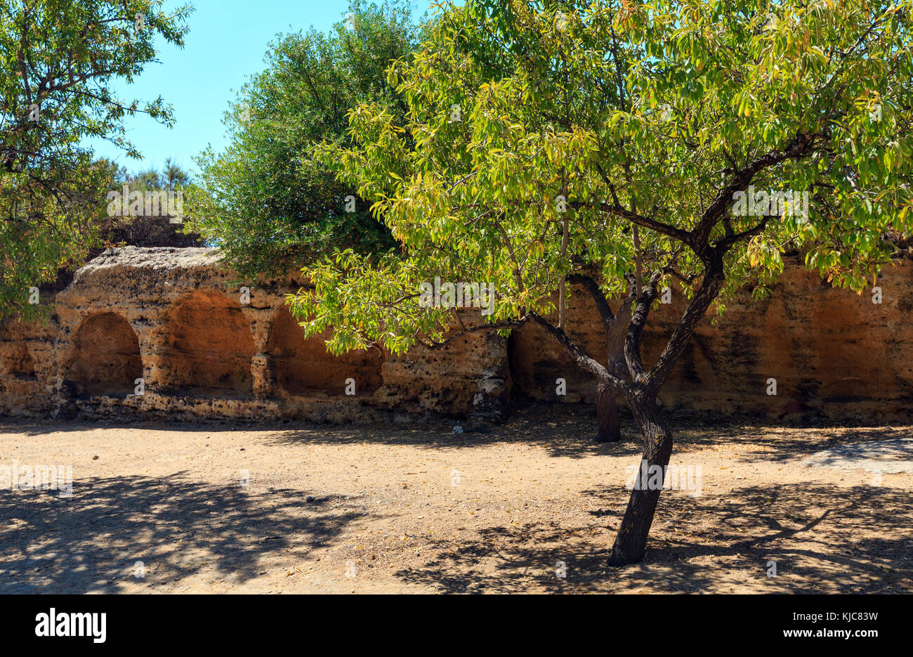 Famous ancient ruins in Valley of Temples, Agrigento, Sicily, Italy ...