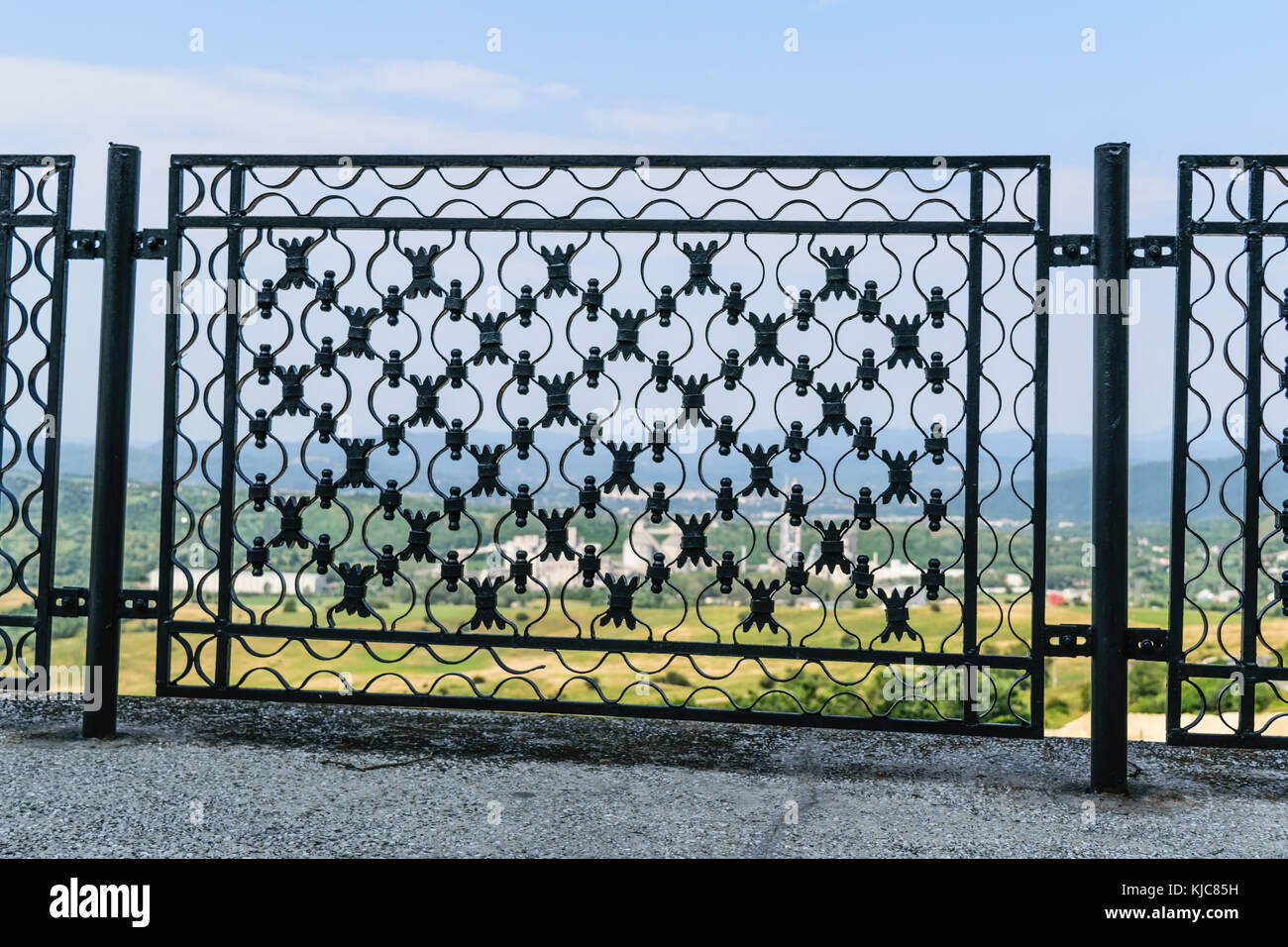 Decorative forged fence hi-res stock photography and images - Alamy