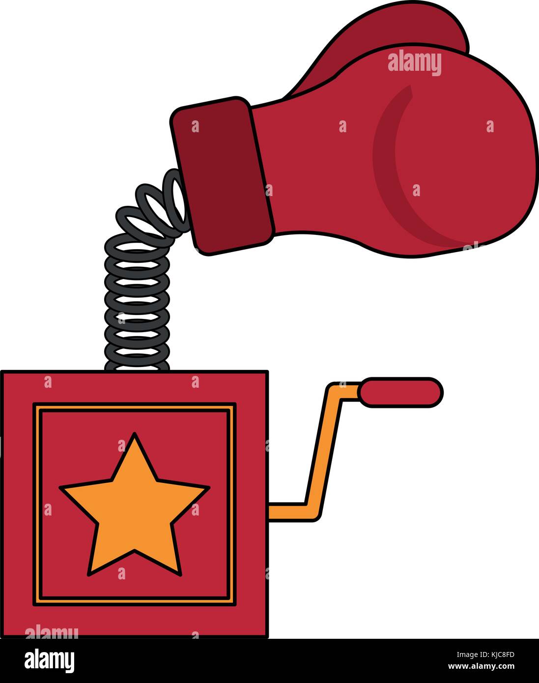 Boxing Glove Spring Cartoon