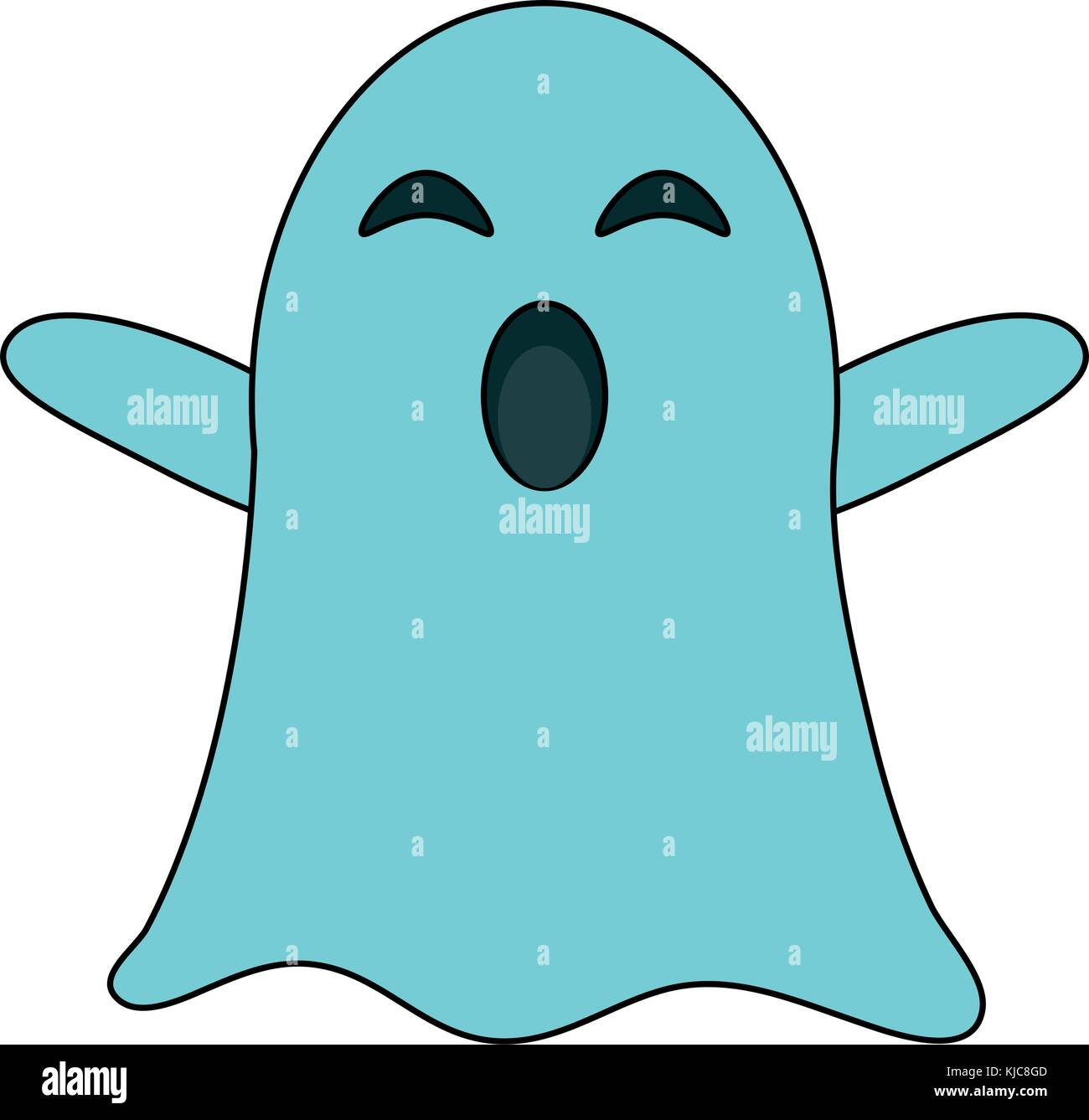 Ghost funny cartoon Stock Vector Image & Art - Alamy