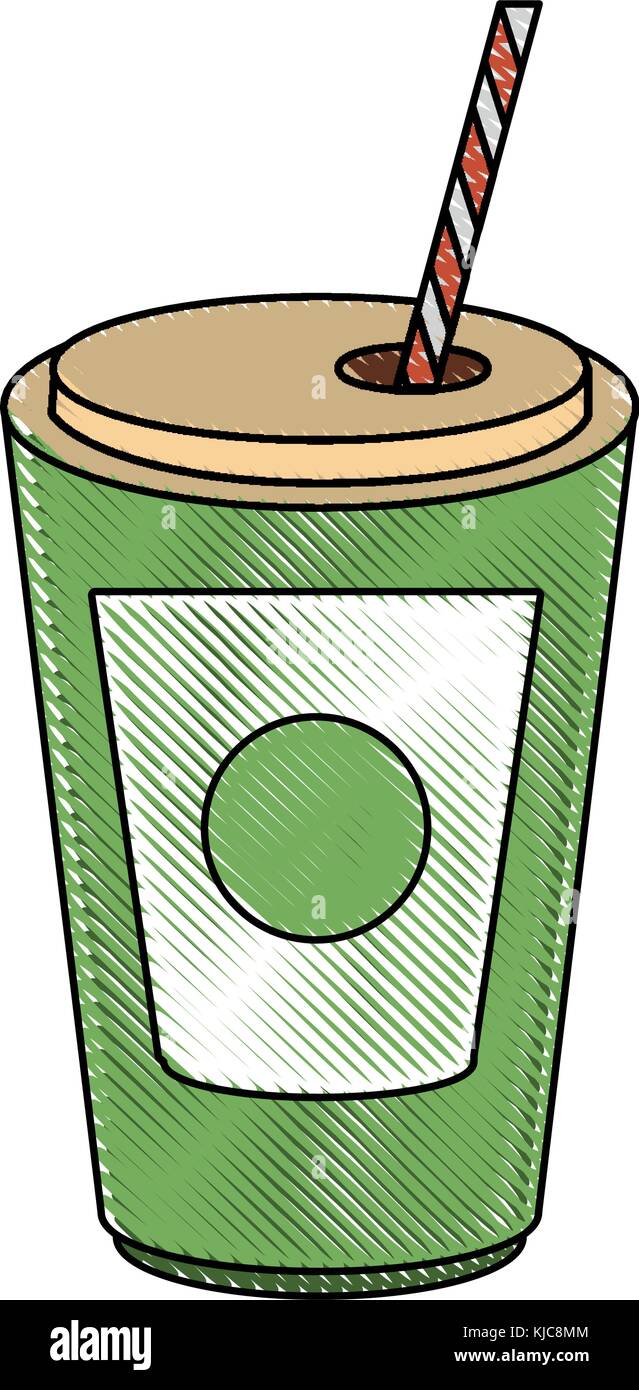 Soda cup with straw Stock Vector Image & Art - Alamy