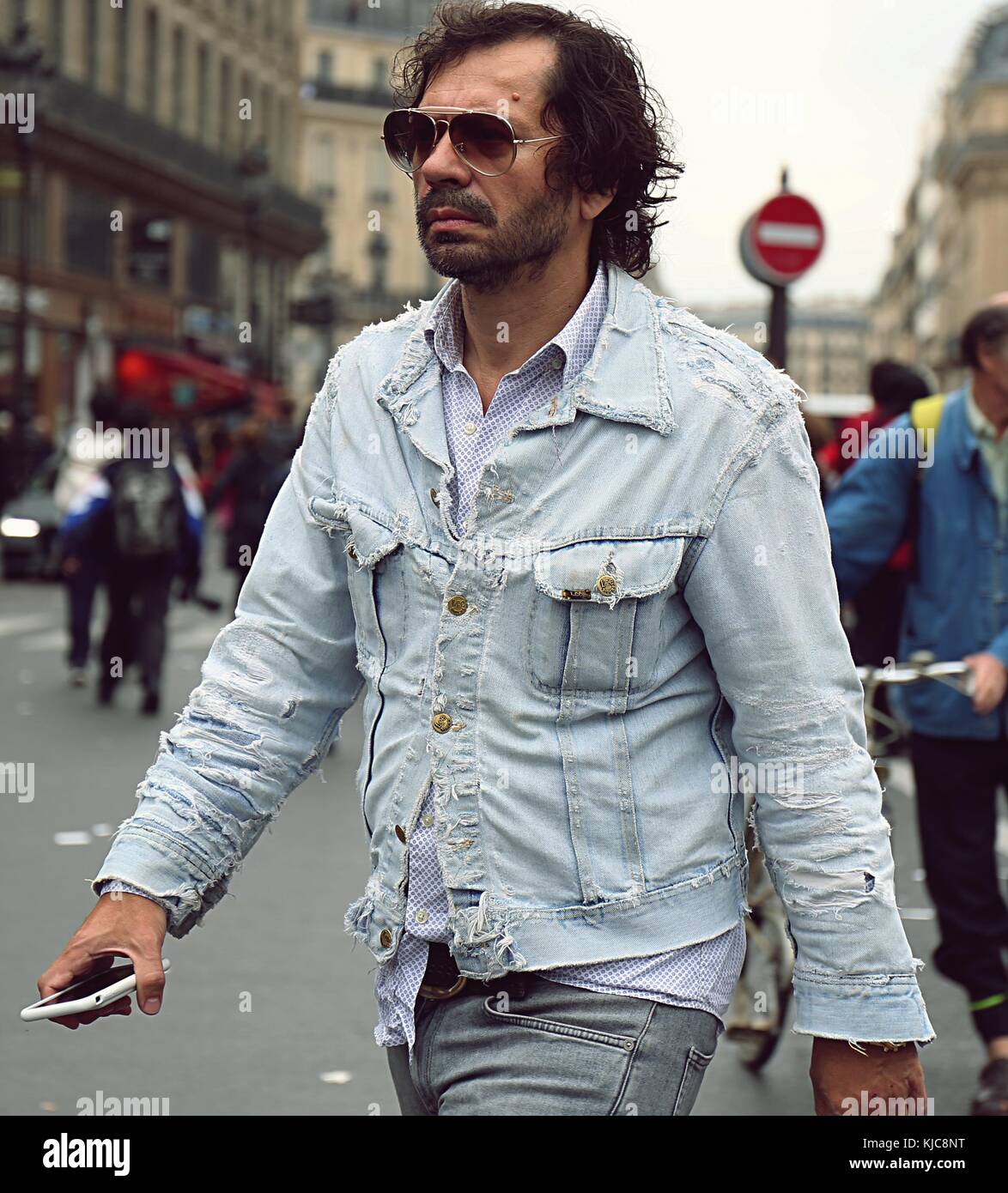 PARIS- 28 September 2017 Oliver Zahm on the street during the Paris ...