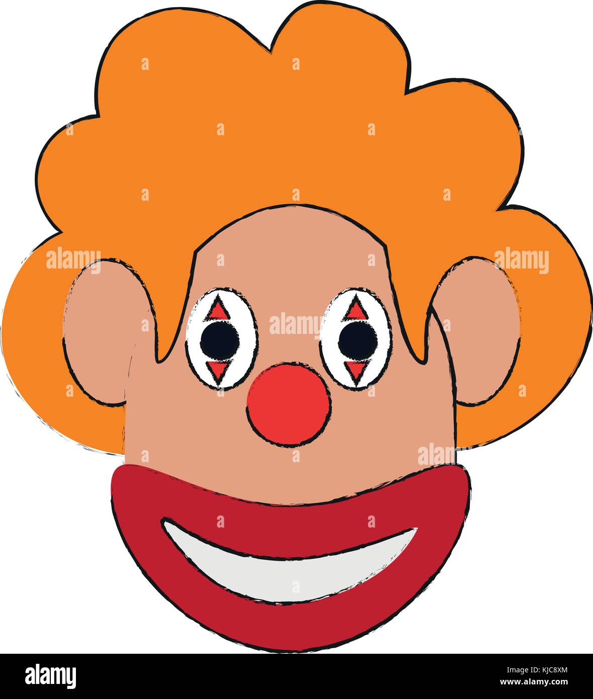 Funny clown mask Stock Vector Image & Art - Alamy
