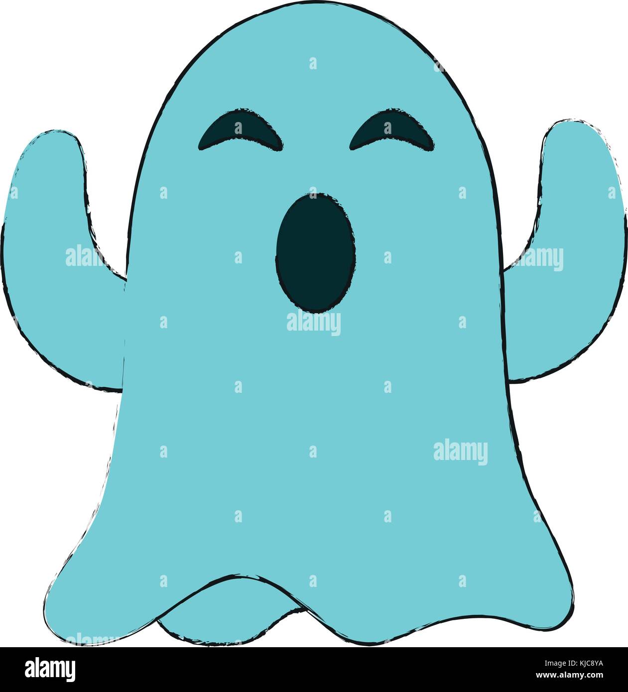 Ghost funny cartoon Stock Vector Image & Art - Alamy