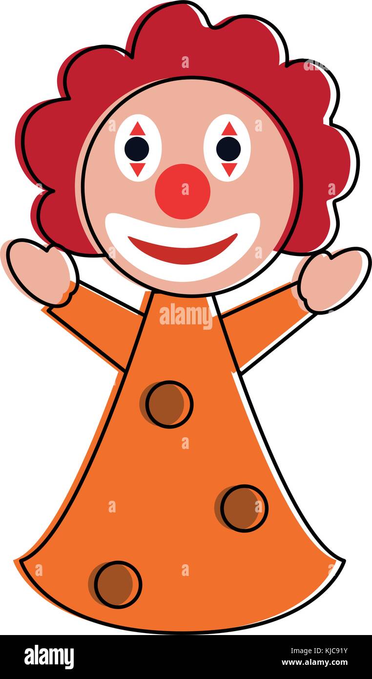 Funny clown puppet Stock Vector Image & Art - Alamy