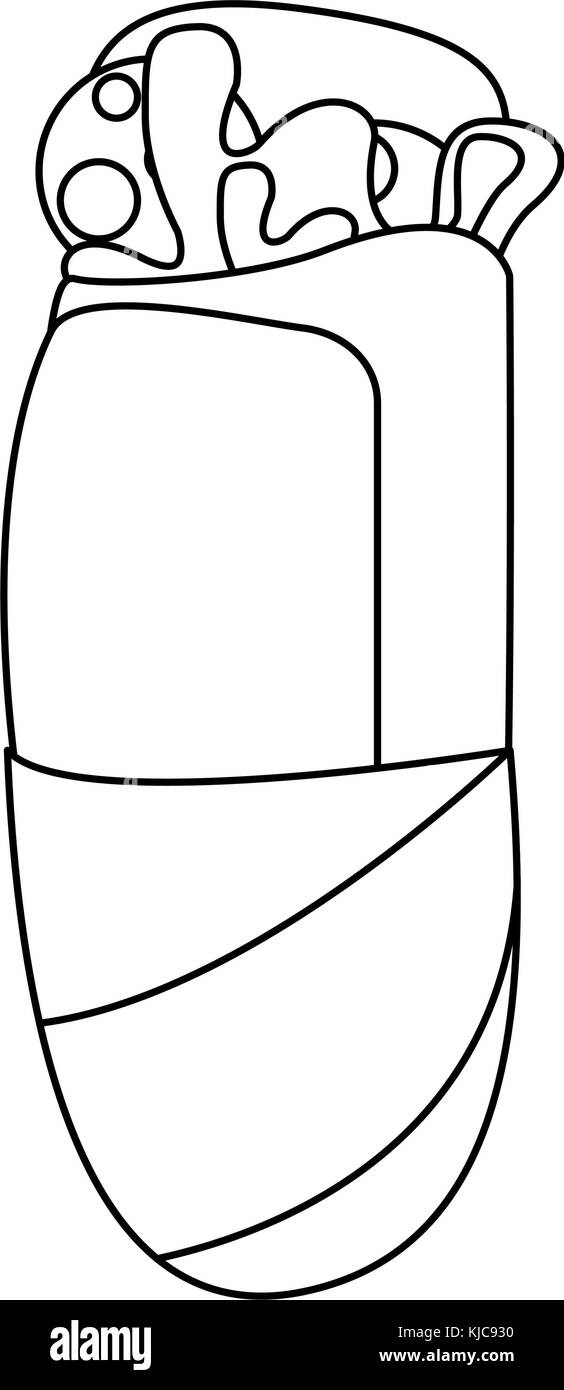 Wrap delicious food Stock Vector Image & Art - Alamy