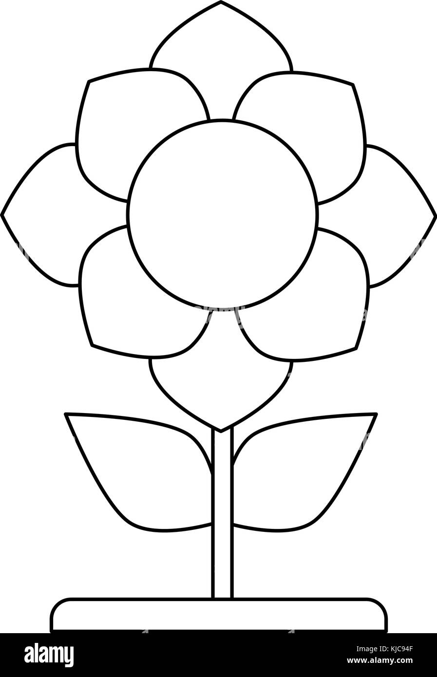 Beautiful flower symbol Stock Vector Image & Art - Alamy