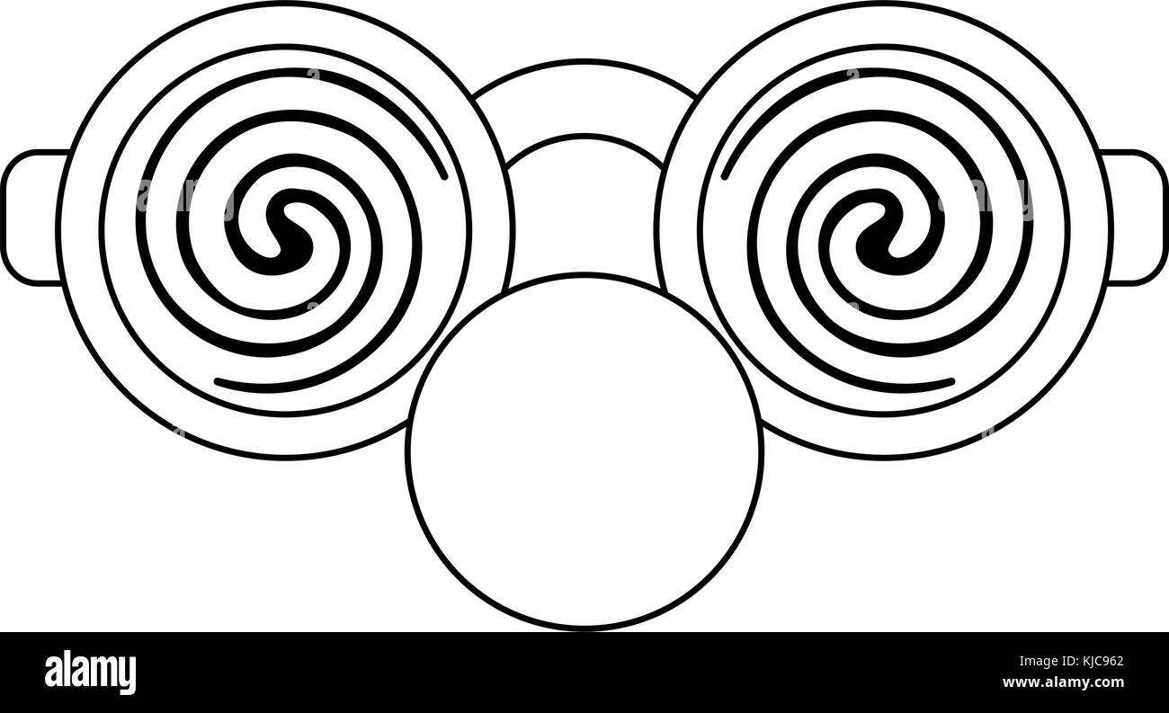 Glasses and red nose mask Stock Vector Image & Art - Alamy