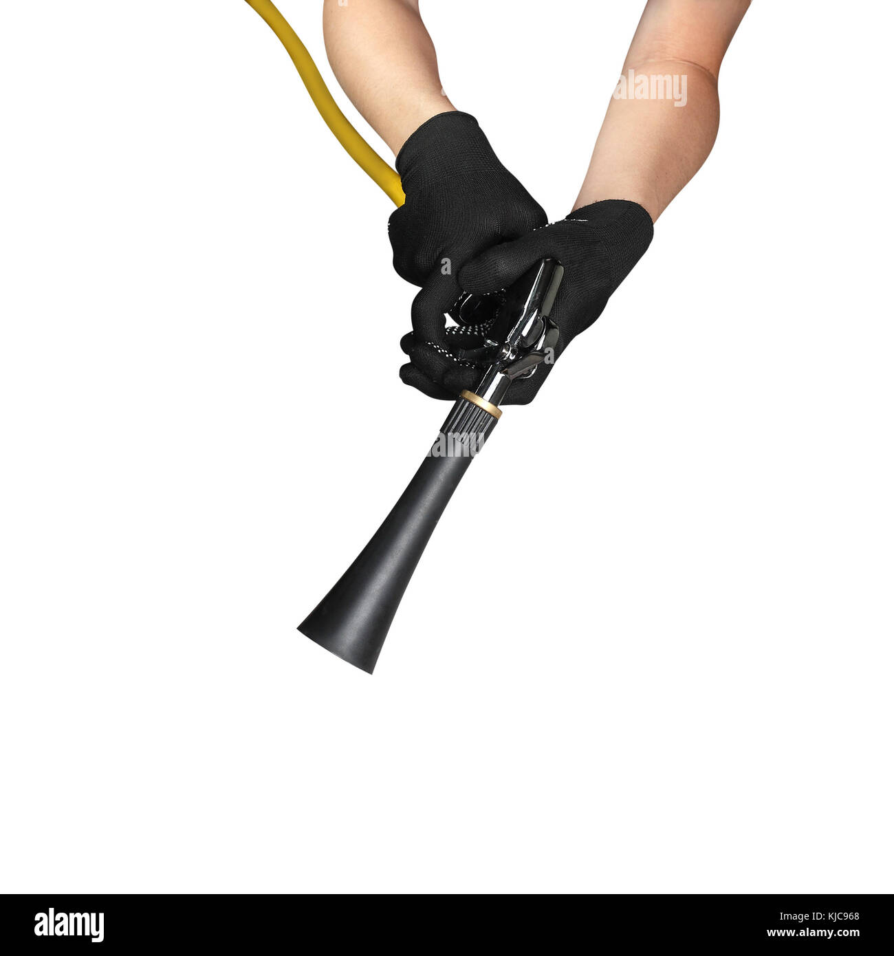 Professional car wash worker Cut Out Stock Images & Pictures - Alamy