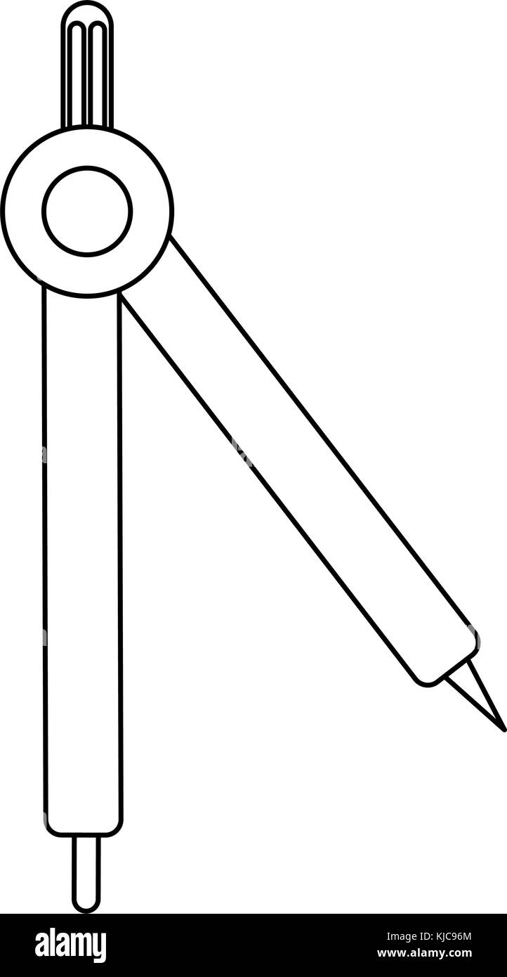 Compass geometric tool Stock Vector Image & Art - Alamy