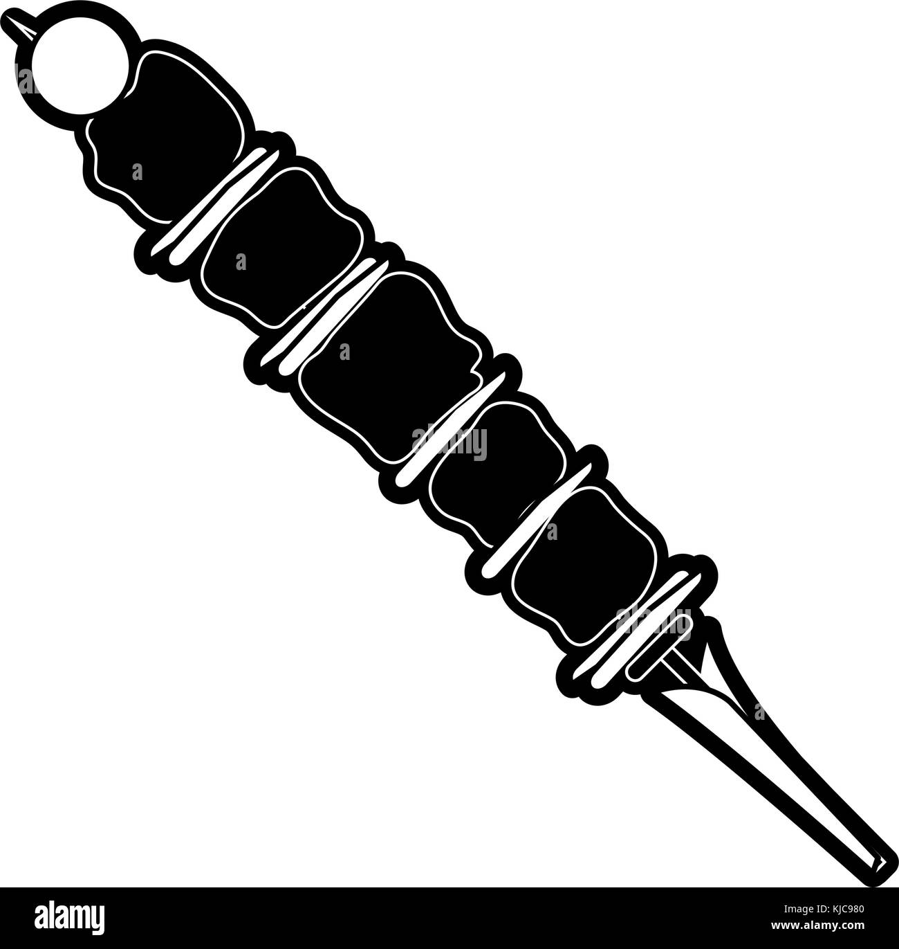 Slice meat pork on Black and White Stock Photos & Images - Alamy