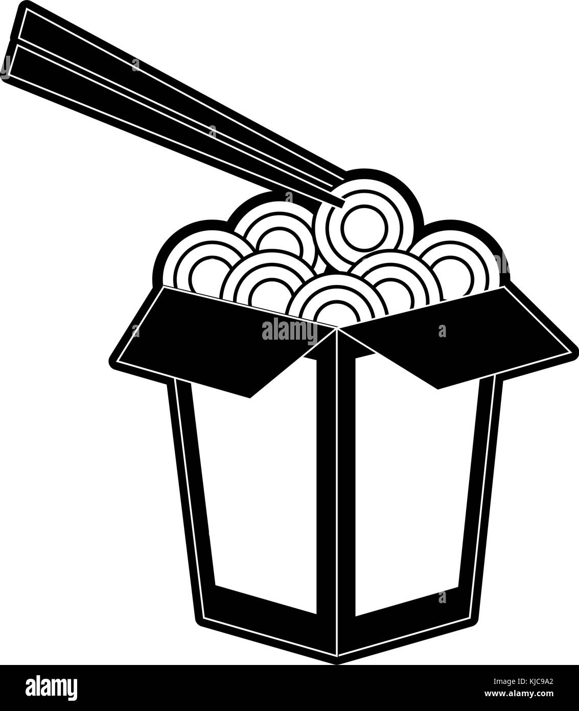 Chinese food with chopstick Stock Vector Image & Art - Alamy