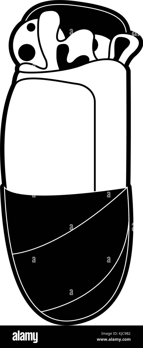 Delicious chicken roll on Black and White Stock Photos & Images - Alamy