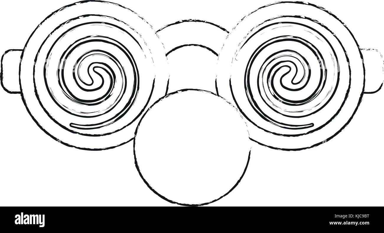 Glasses And Red Nose Mask Stock Vector Image And Art Alamy