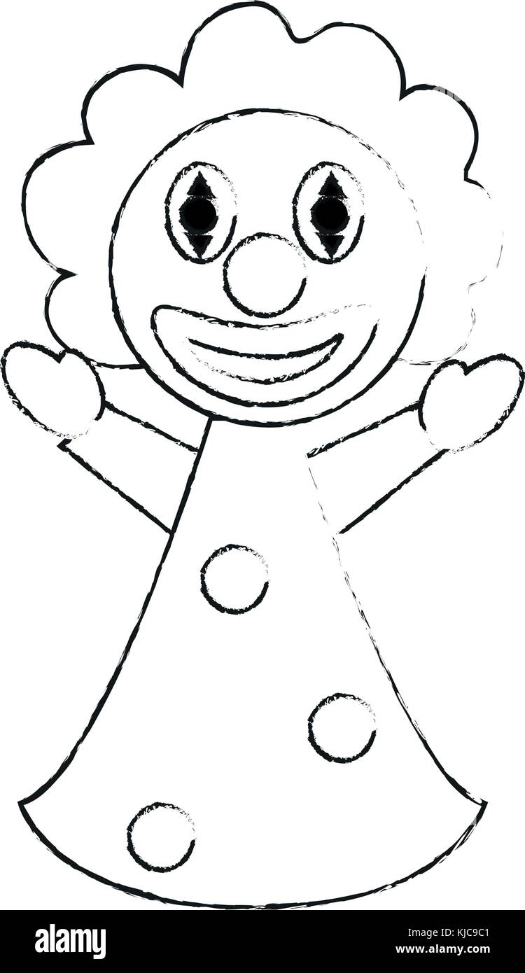 Funny clown puppet Stock Vector Image & Art - Alamy