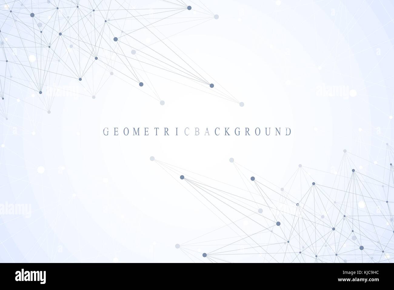 Geometric graphic background communication. Global network connections ...
