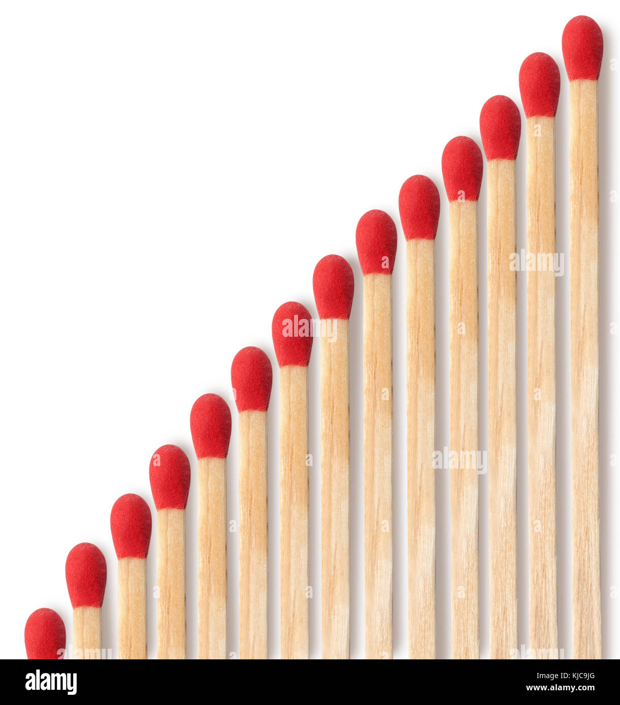 Close-up of a red match isolated on a white background Stock Photo - Alamy