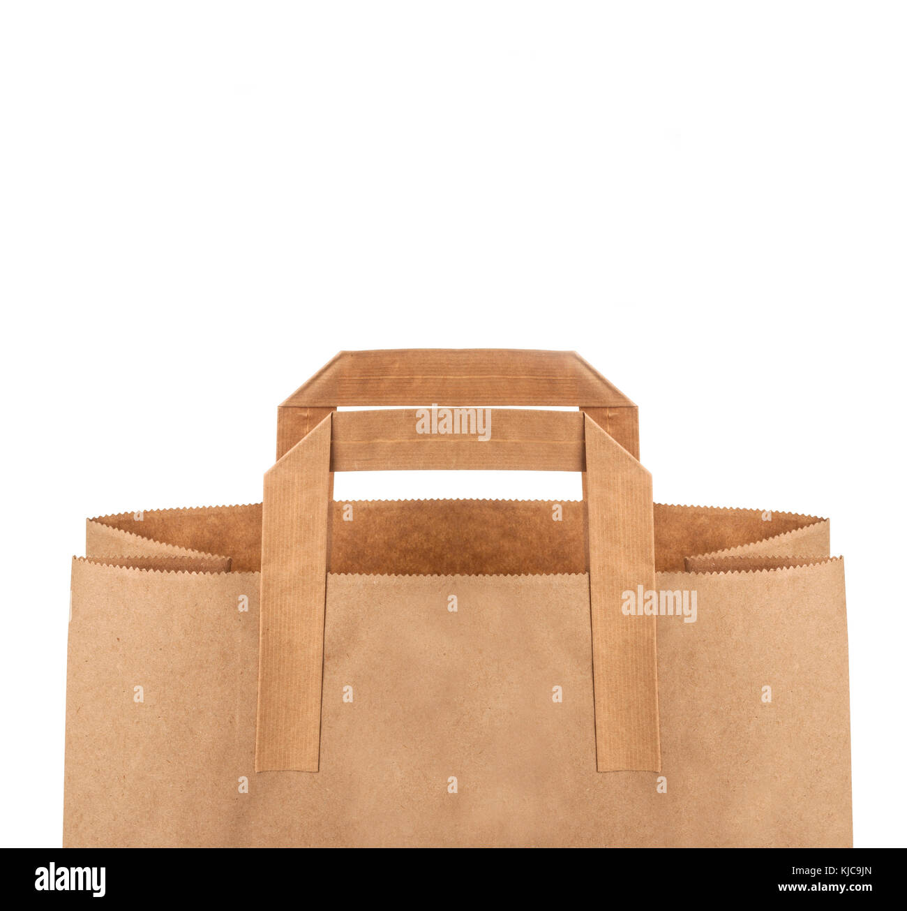 disposable paper bag close up. with copy space Stock Photo - Alamy